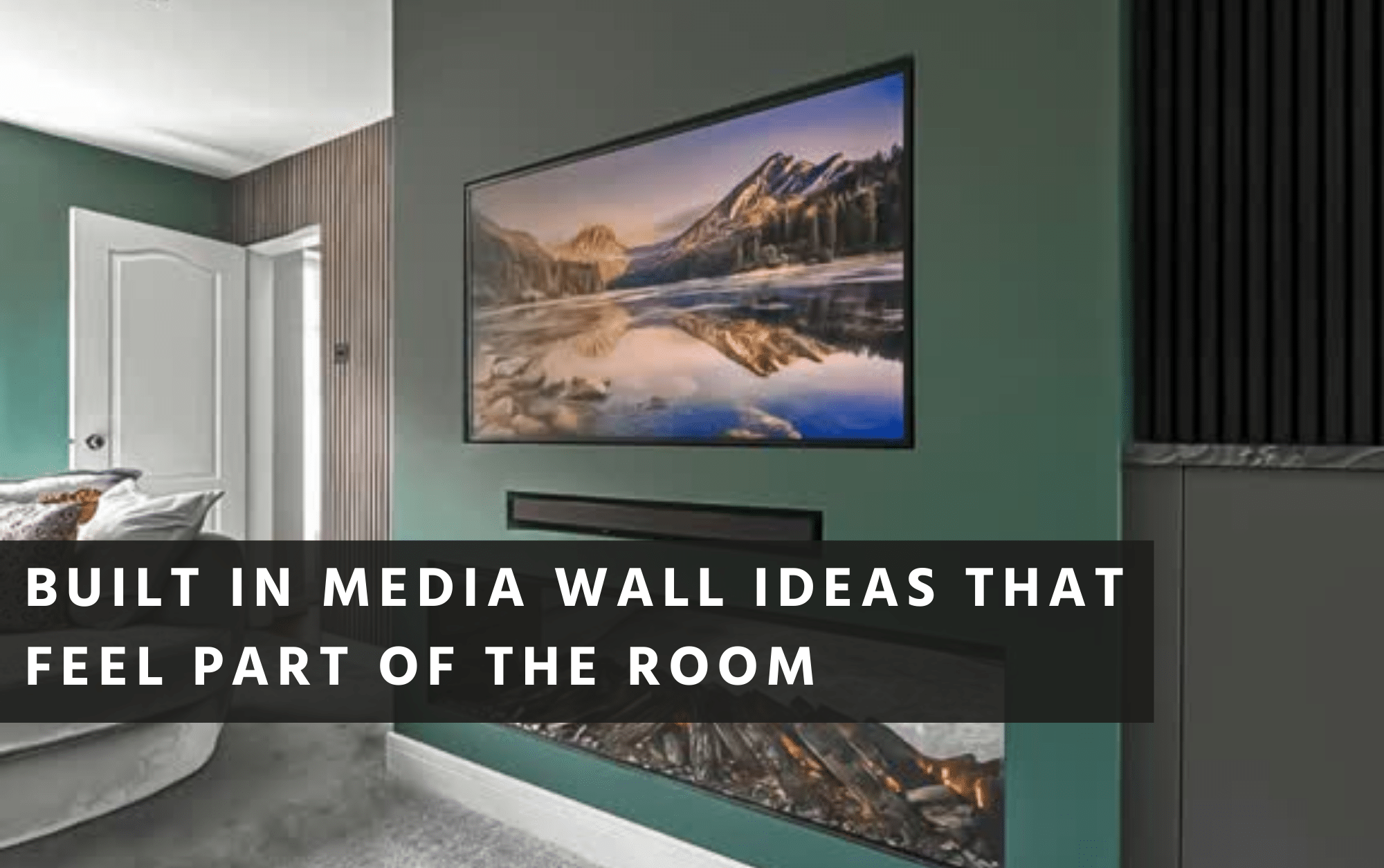 Built In Media Wall Ideas That Look Part of the Room